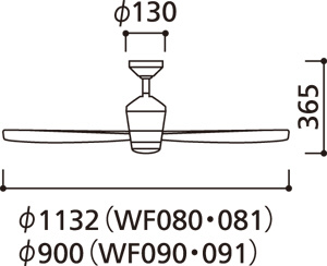 ODELIC オーデリック シーリングファン WF080 | 商品紹介 | 照明器具の通信販売・インテリア照明の通販【ライトスタイル】